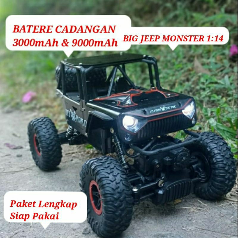 Jual Mainan Mobil Remot Kontrol RC OFFROAD UPGRADE Batere Remote ...