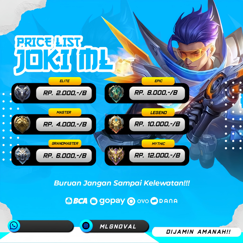 Jual Joki Game ML | Shopee Indonesia