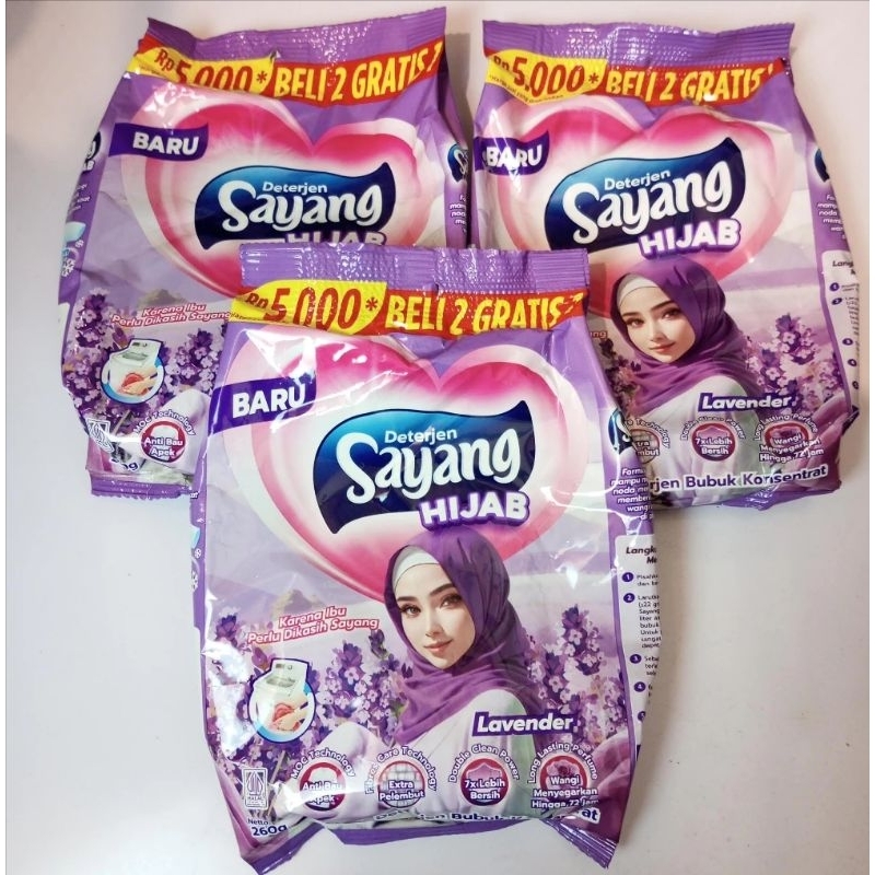 Jual Sayang Detergent Hijab Lavender 220gr/Rose 220gr Beli 2 Gratis 1 | Shopee Indonesia