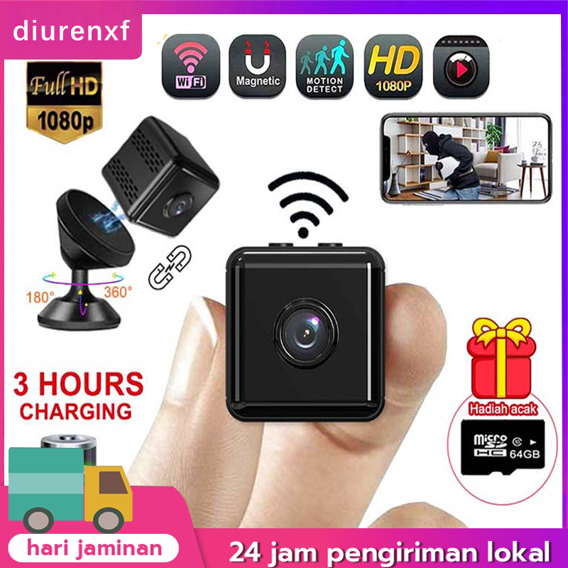 Jual [Diurenxf]Kamera Mini CCTV 1080P Wifi Camera Mini Spy Cam ...