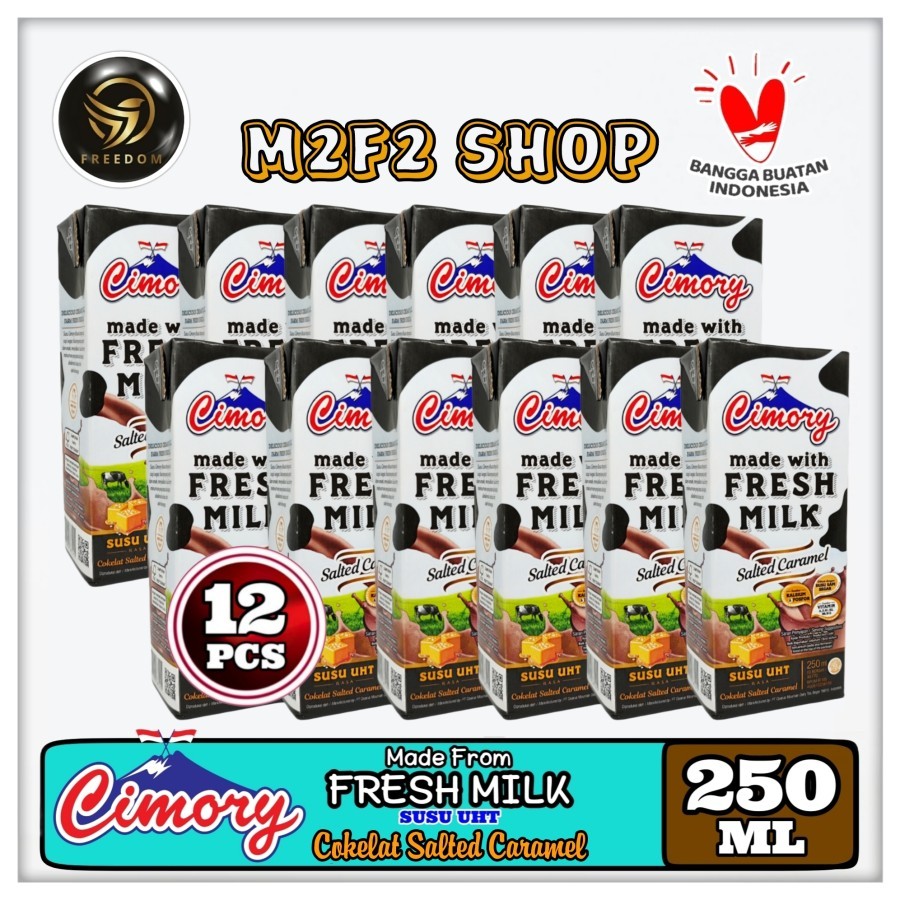 Jual Susu Cimory Fresh Milk Kotak UHT Cokelat Salted Caramel - 250 ml ...