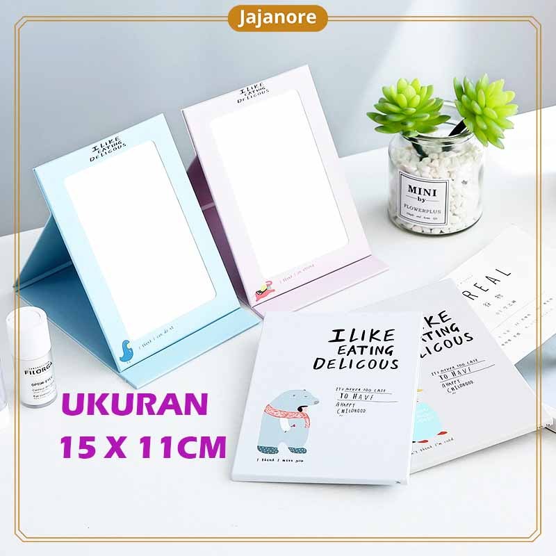 Jual JR - 15CM - KACA RIAS LIPAT PORTABLE BUKU ALBUM / CERMIN LIPAT ...