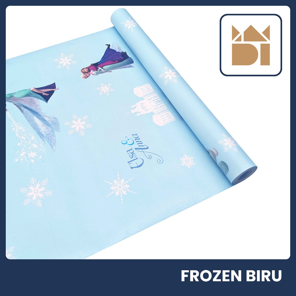 Jual Adipati Official Store - Wallpaper Motif Karakter Frozen Biru ...