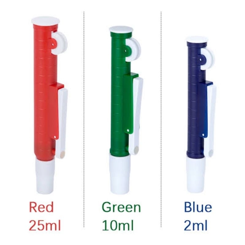 Jual Pipet Pump Merah, Hijau, dan Biru. Pompa Pipet. Pipette Pump ...