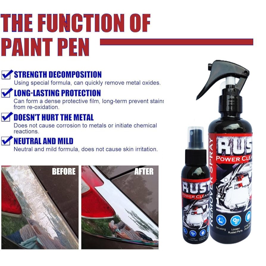 Jual Penghilang Karat Motor Mobil Besi Stainless Rust Remover Pro Spray Anti Karat Membandel ...