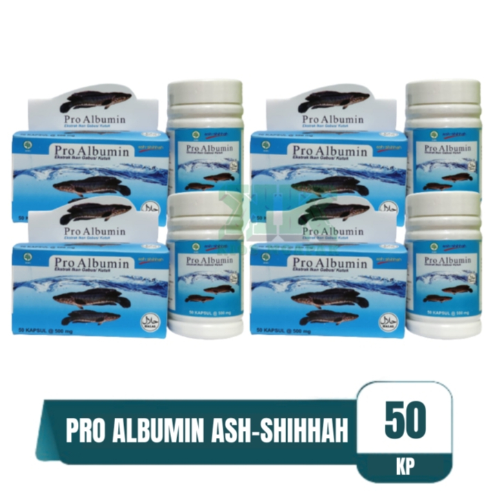 Jual PRO ALBUMIN ASH-SHIHHAH KAPSUL EKSTRAK IKAN GABUS 50 Kapsul kemasan baru BPOM Ekstrak Ikan ...