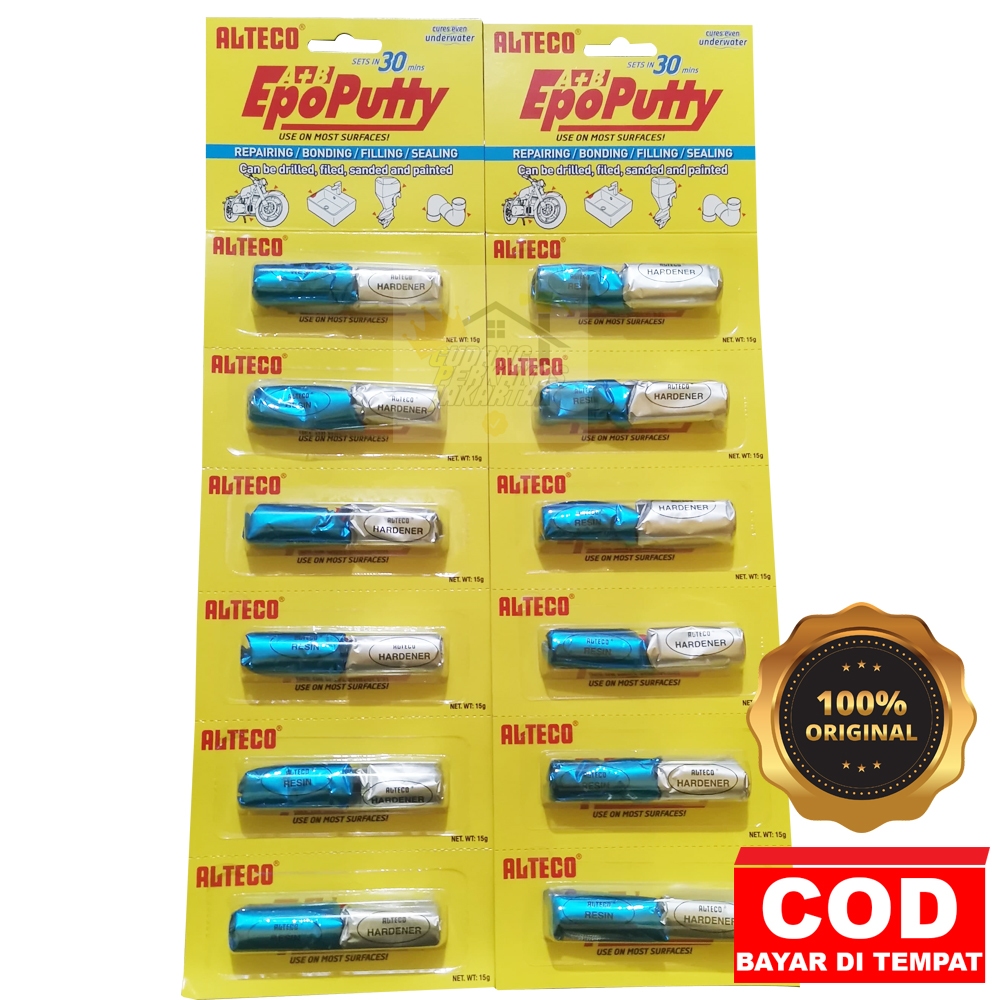 Jual LEM PORTING 15 GRAM EPPO PUTTY ALTECO ORIGINAL | Shopee Indonesia