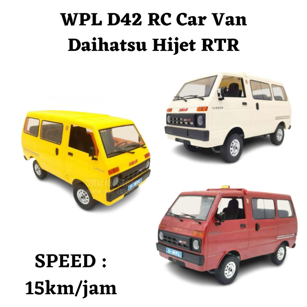 Jual WPL D42 Rc Car RTR 1/10 / Rc Car Drift Daihatsu Hijet 1000 / Mobil ...