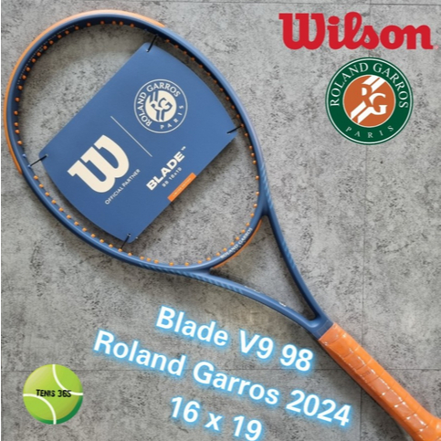 Jual Raket Tenis Wilson Blade 98 V9 Roland Garros 16x19 - 305gr - 2024 | Shopee Indonesia