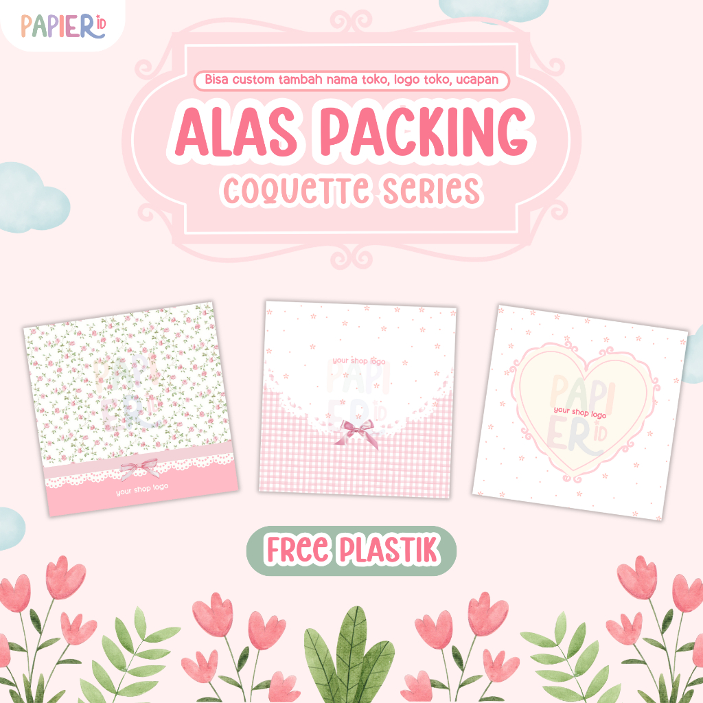 Jual Alas Packing Coquette Series | Alas Packing Tema Coquette | Paper ...