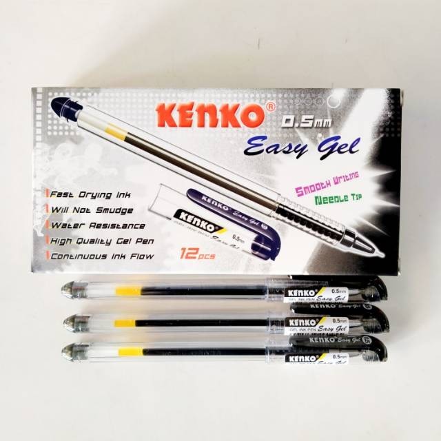 Jual 1Lusin PULPEN GEL KENKO Easy Gel 0.5mm | Shopee Indonesia