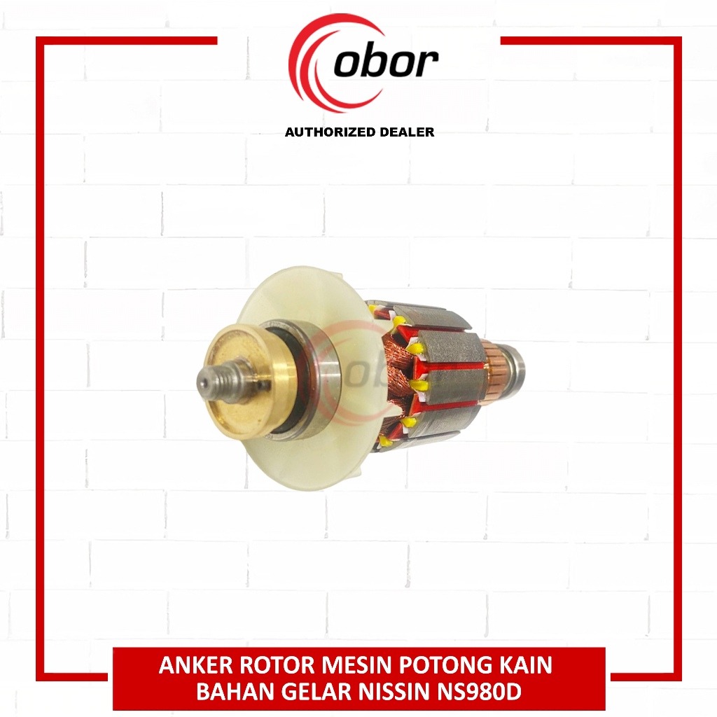 Jual [ORIGINAL] Anker/Armature/Rotor Mesin Potong Kain Bahan Gelar ...