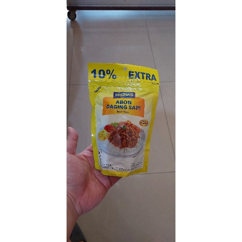 Jual abon sapi pronas ori kuning 110gr | Shopee Indonesia