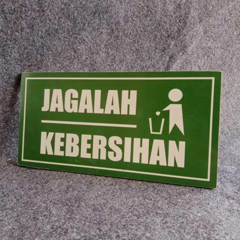 Jual Hiasan Dinding Tulisan Jagalah Kebersihan | Shopee Indonesia