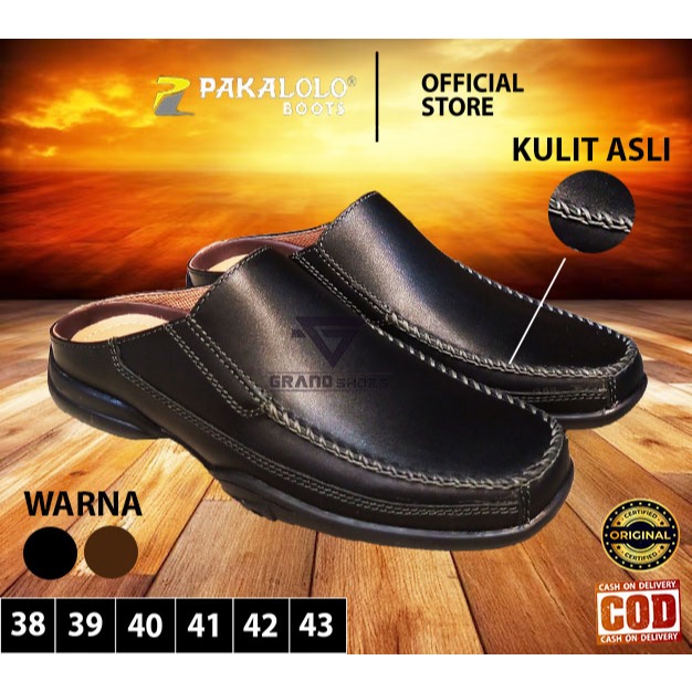 Jual Original Pakalolo grand grandshoes 868 863 sandal slide kulit ...