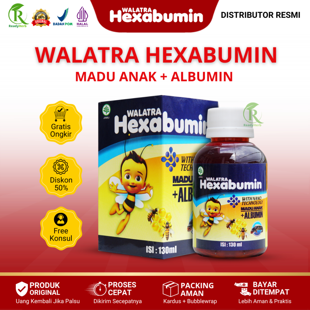 Jual Walatra Hexabumin Original Isi 130 ml - Vitamin / Suplemen Untuk ...
