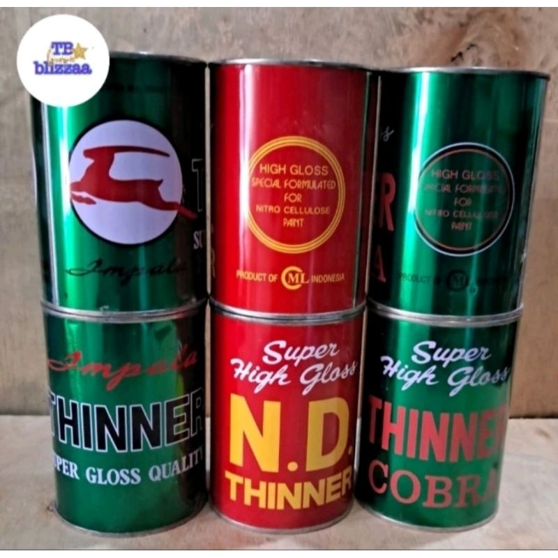 Jual Thinner Impala 1ltr Thiner Cobra Merah 1ltr Thiner Cobra Hijau Tiner ND Super Gloss A ...