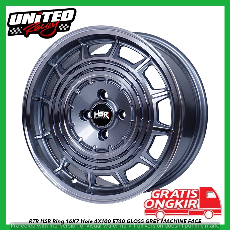 Jual VELG RETRO RING 16 HSR RTR AMERICAN LOOK R16 UNTUK MOBIL STARLET BALENO MIRAGE BRIO PELEK ...