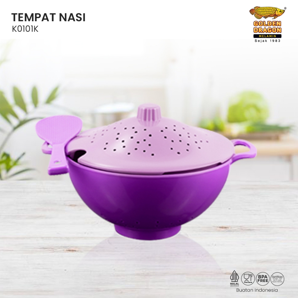 Jual Arwana Houseware Rice Colander Set 6 Inch K0101K Ungu Kombinasi ...