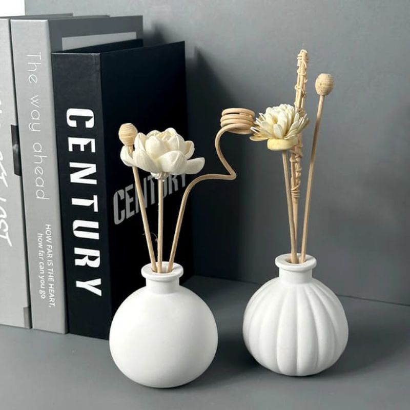 Jual Vas Bunga Bulat Concrete Aesthetic / Vas bunga korea semen / Props ...