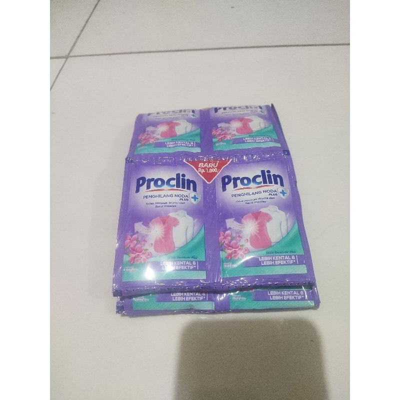 Jual proclin warna 1 renteng 24 sachet | Shopee Indonesia