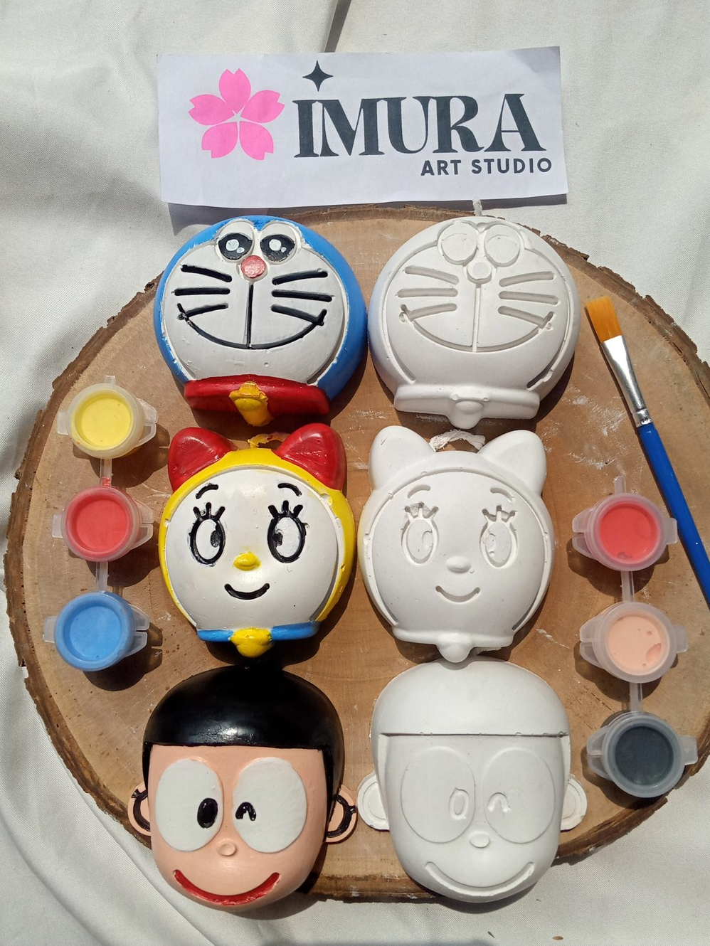 Jual Mainan Edukasi Anak Series Doraemon / 2 Patung Karakter Lukis ...