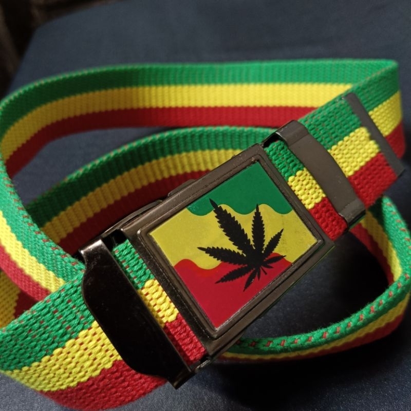 Jual Ikat Pinggang Pria RASTA Kanvas | Sabuk RASTA Reggae EXCLUCSIVE ...