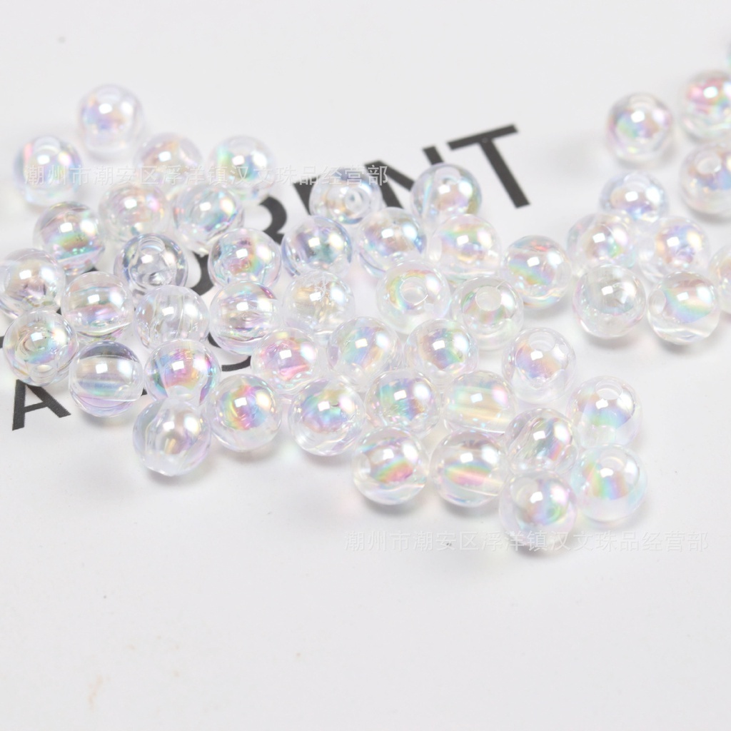 Jual MURAH 10 gr Manik-manik Mutiara Putih Transparan AB Bulat | Shopee ...