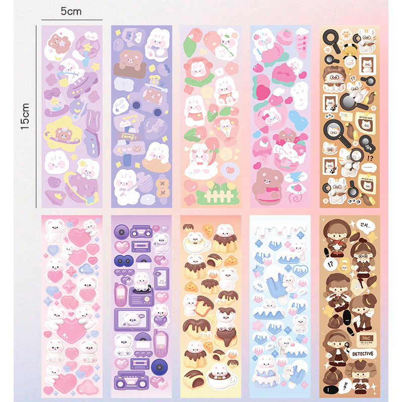 Jual 10 Pcs Stiker Cartoon DIY Sticker Pack Deco Karakter Capybara Lucu ...