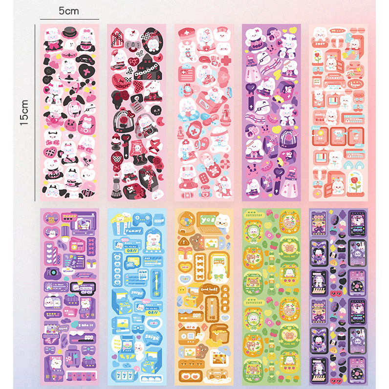 Jual 10 Pcs Stiker Cartoon DIY Sticker Pack Deco Karakter Capybara Lucu ...