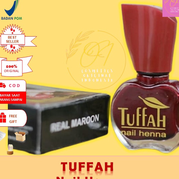 Jual HOT ORIGINAL 1 Henna Tuffah HALAL SAH SOLAT ORIGINAL 1 Nail Henna ...