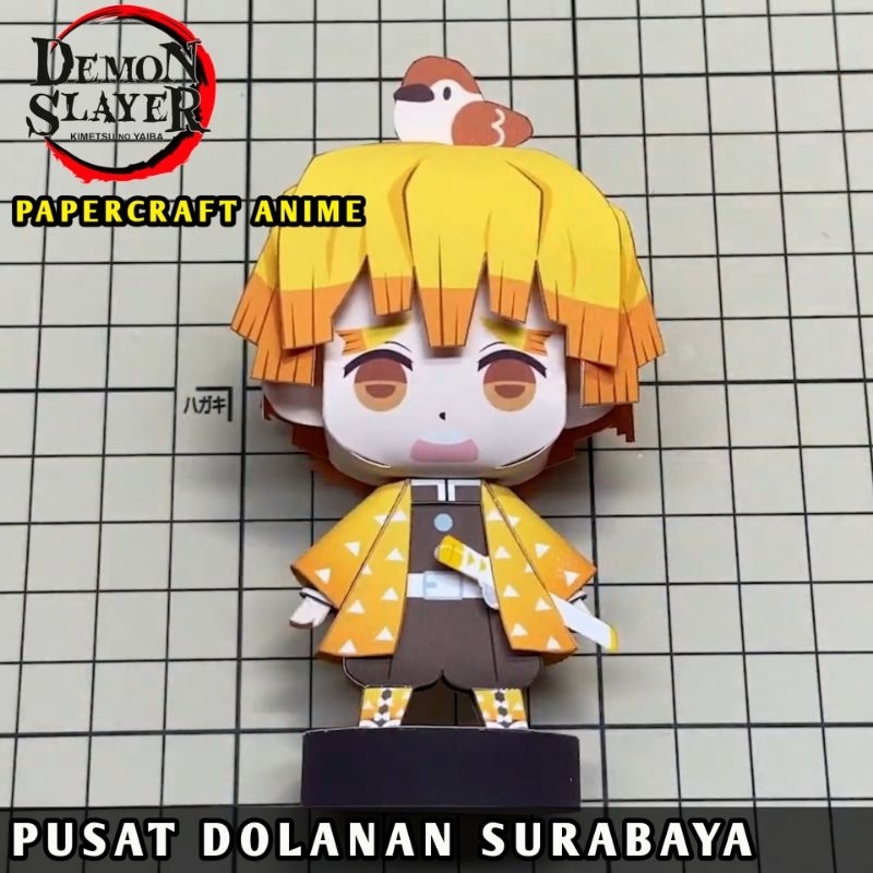 Jual DEMON SLAYER Papercraf anime figure Kimetsu no yaiba Zenitsu ...