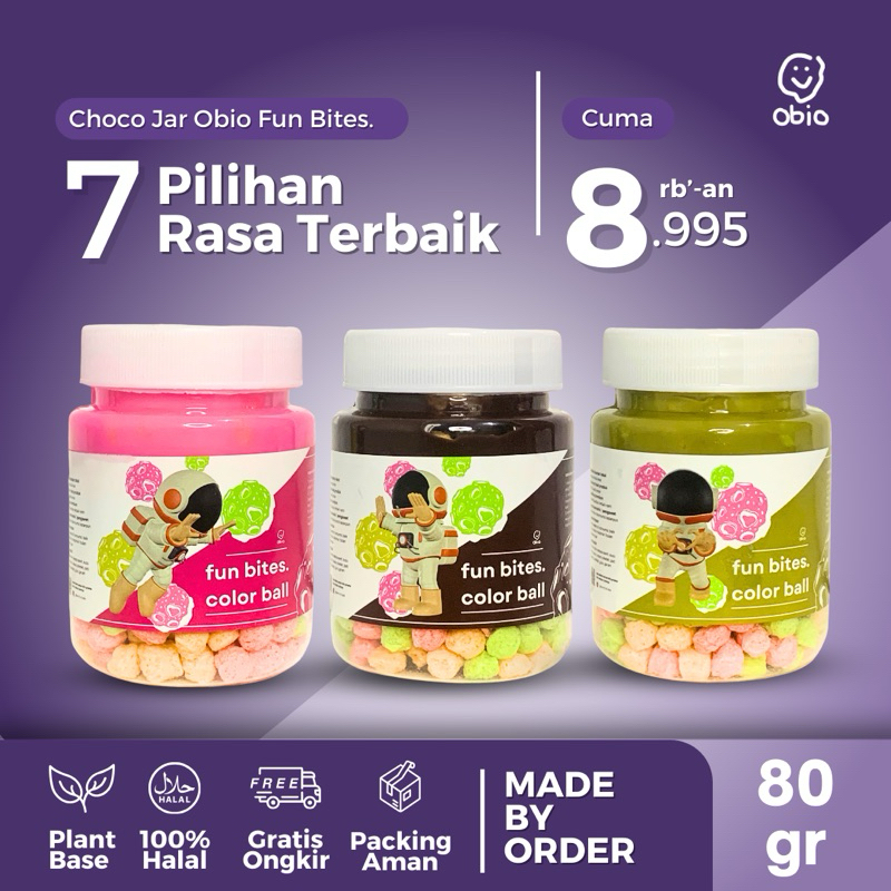 Jual Choco Jar COLOR BALL. by Obio Crunch - Cemilan Rasa Chocolate Rice ...