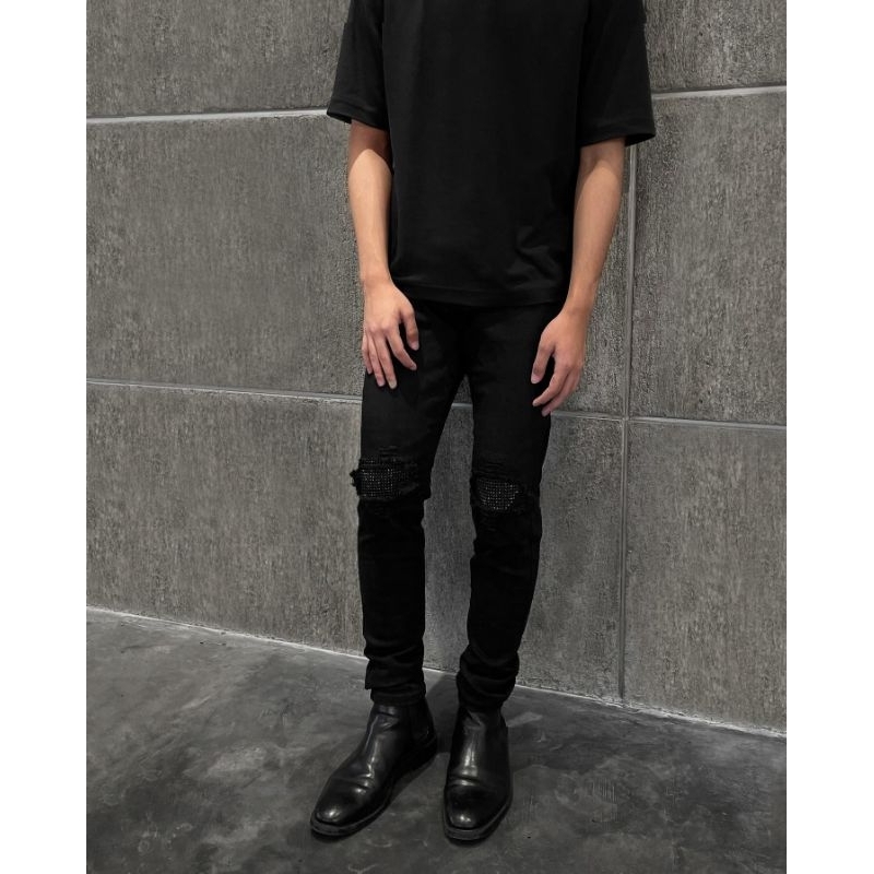 Jual Rucas Season 11 Grey Caviar Leather Jeans / Rucas All Season ...