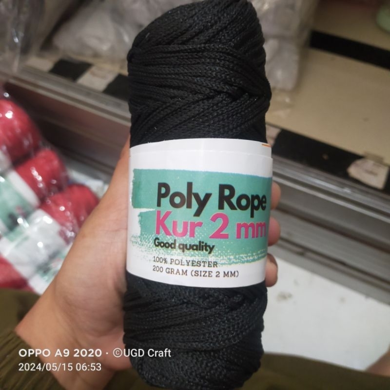 Jual Benang Rajut Poly Rope 2mm (200 gram) | Shopee Indonesia