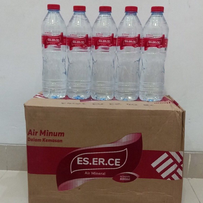 Jual AIR MINERAL ES.ER.CE KEMASAN 600 ML BISA CO EXTRA BUBBLE WRAP ...