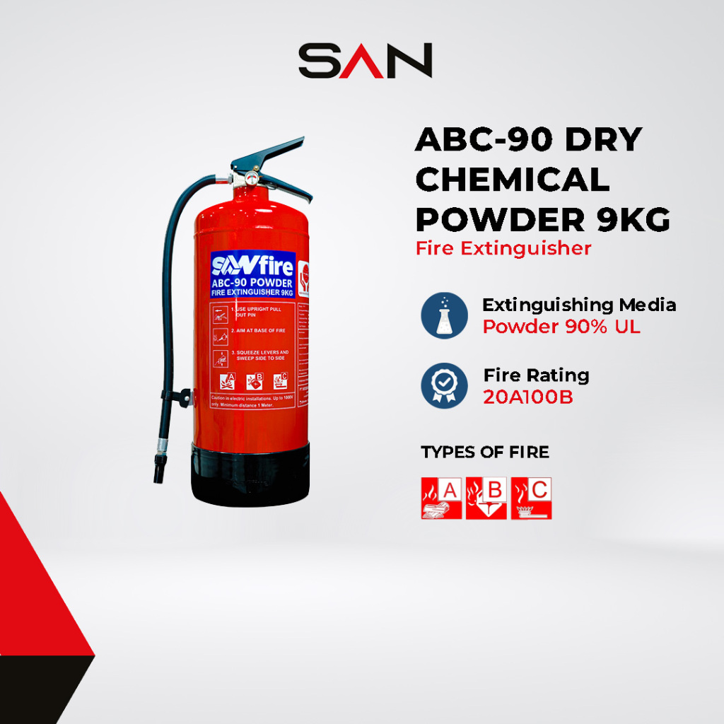 Jual APAR POWDER 90% ALAT PEMADAM API RINGAN EXTINGUISHER SANFire FP9 ...