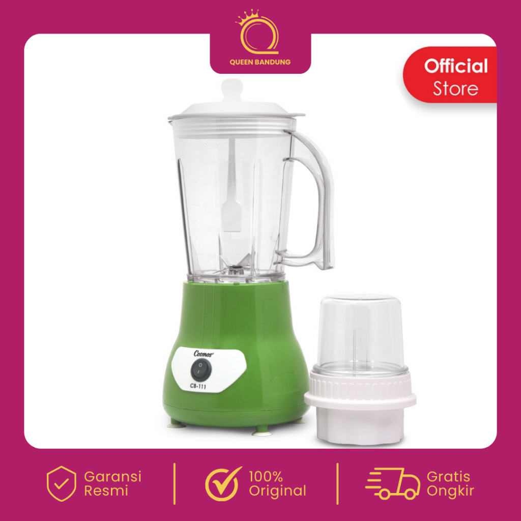 Jual Cosmos Blender Plastik 1 Liter CB-111 Midori Blender 2in1 Pelumat ...