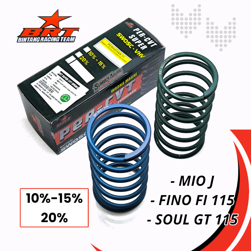 Jual PER SUPER CVT RACING BRT MIO J FINO FI 115 SOUL GT 115 ORIGINAL ...
