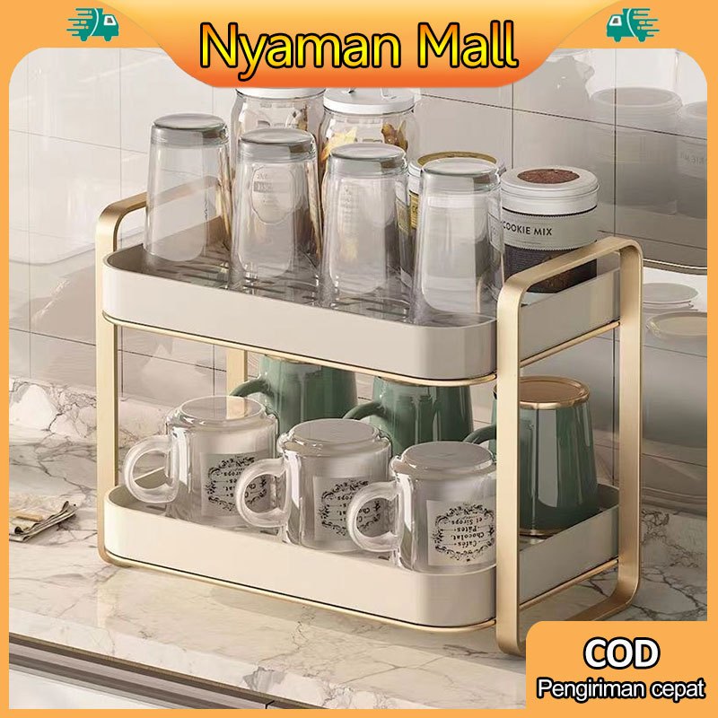 Jual Rak Tray Penyimpanan/Kopi Gelas Mug Drainer Rak Mug Pemegang Dapur ...