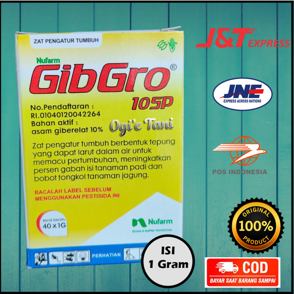 Jual Gibgro 10 SP, Merupakan Zat Pengatur Tumbuh, Isi Kemasan 1 gram ...
