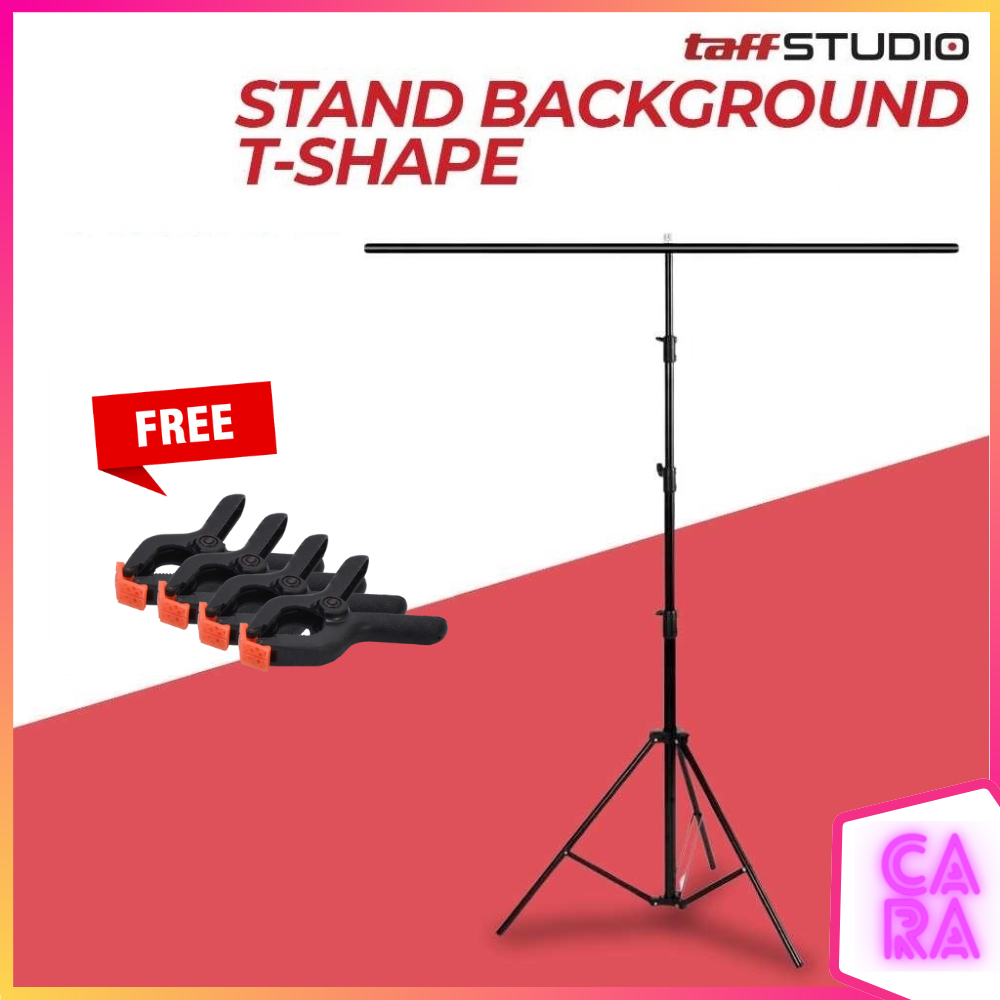 Jual Stand Background Foto Studio T-Shape Tiang Backdrop Green Screen ...