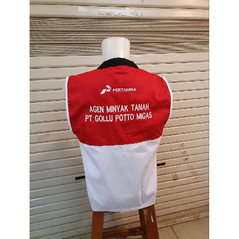 Jual SAFETY VEST KOMBINASI BORDIR PERTAMINA/ ROMPI KERJA / ROMPI PROYEK ...