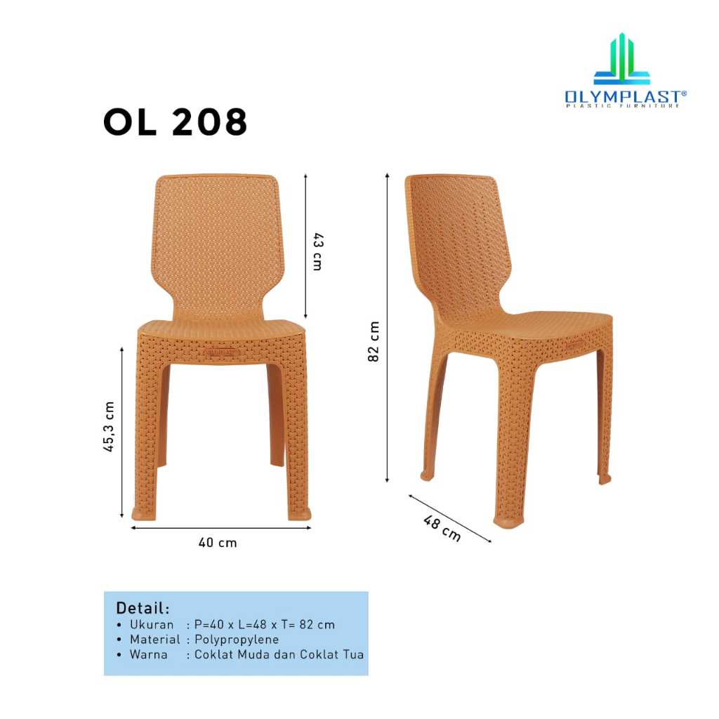 Jual Kursi Olymplast OL 208 Kursi Sender Bangku Sender Kursi Rotan ...