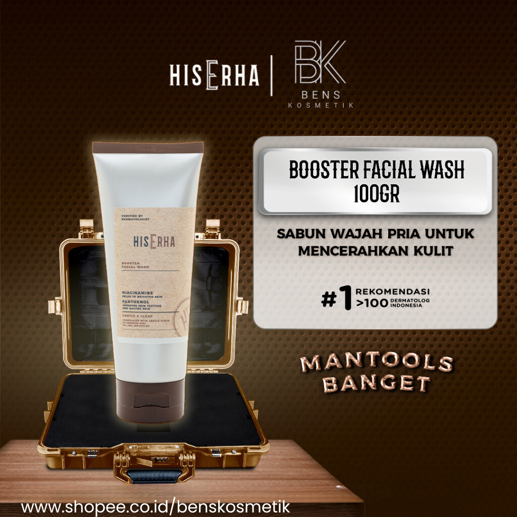 Jual HISERHA HIS ERHA Booster Facial Wash 100ml Sabun Muka | Shopee ...