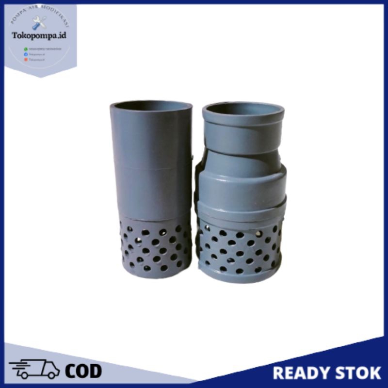 Jual Tusen Klep PVC AW Tebal 1,5 inch Foot Klep Pompa Air 1.5" | Shopee ...