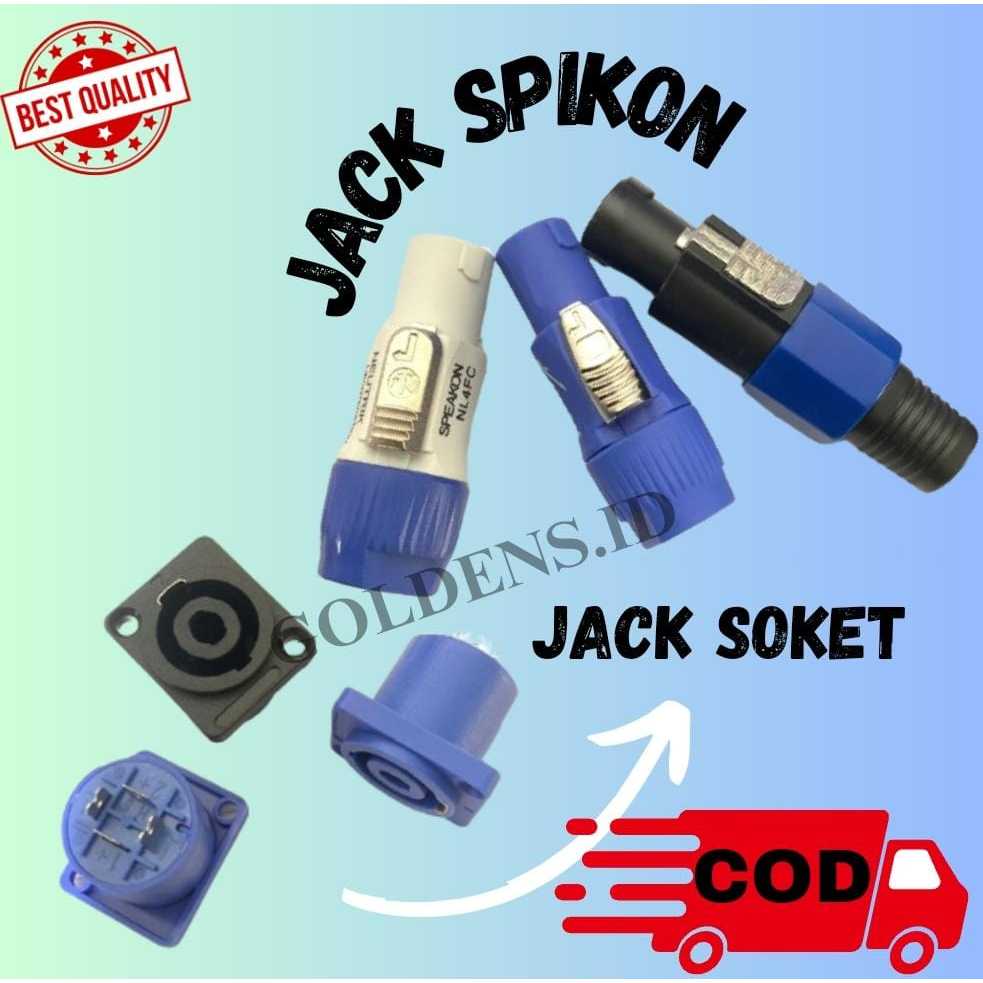 Jual MACAM SPIKON + SOKET (SATU SET)/ JACK SPIKON MURAH + SOKET/ JACK ...
