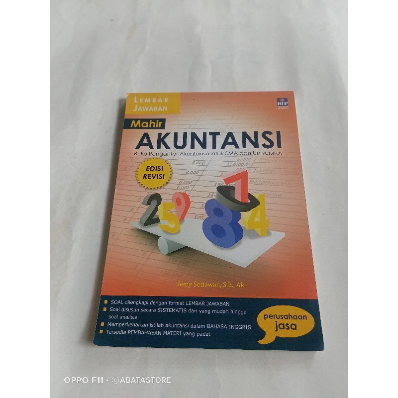 Jual BUKU LEMBAR JAWABAN MAHIR AKUNTANSI EDISI REVISI PERUSAHAAN JASA ...