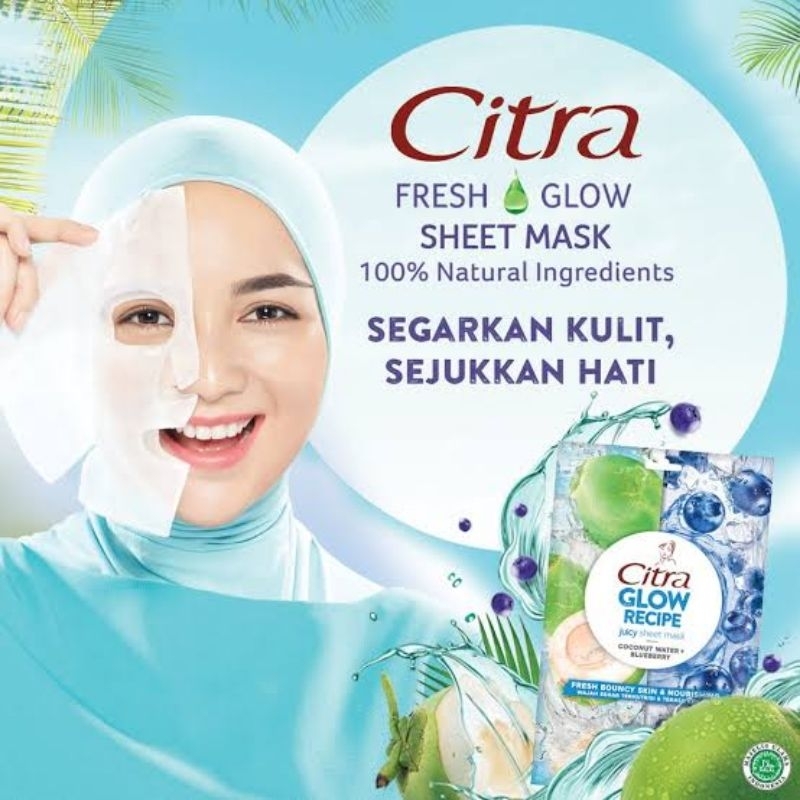 Jual Citra Glow Recipe Juicy Sheet Mask 25gr | Shopee Indonesia