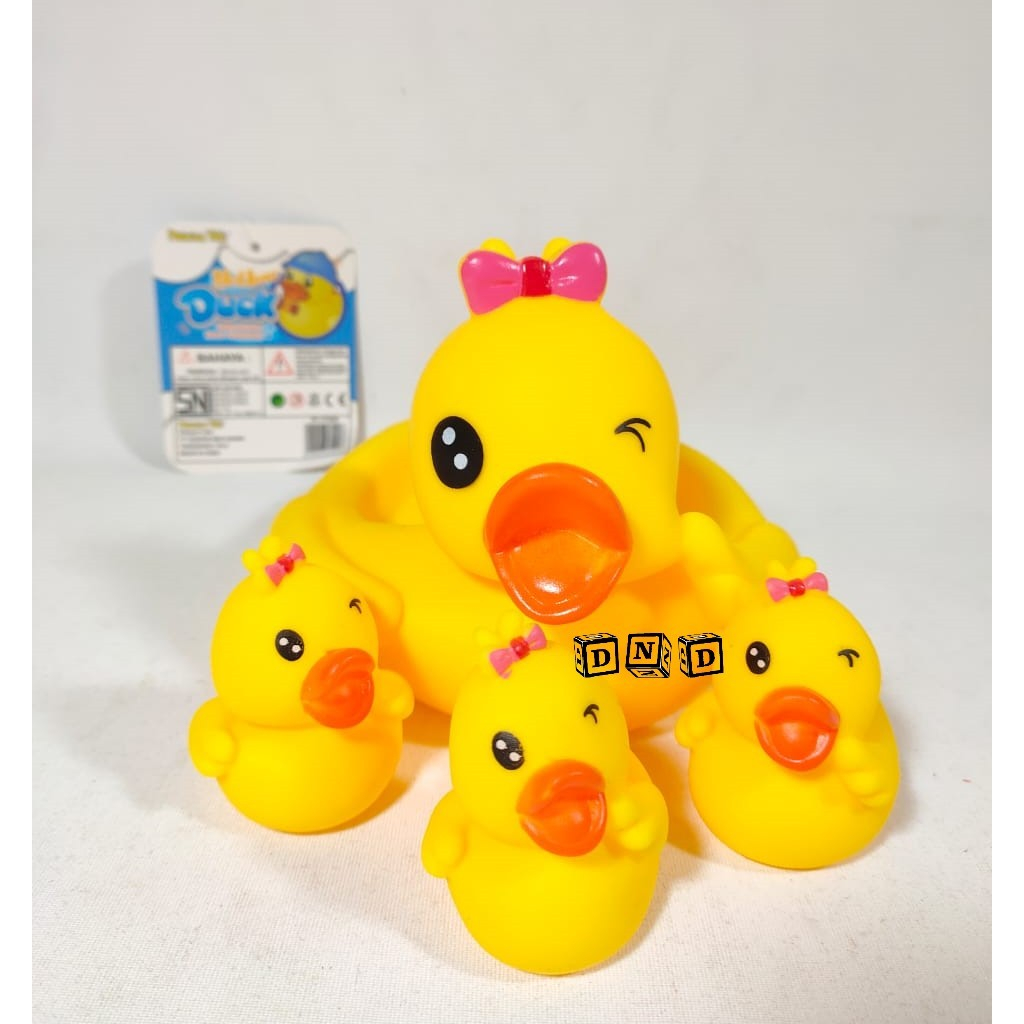 Jual Mainan Anak Bayi Bebek Karet Besar Kecil Isi 4 Rubber Duck Teman ...